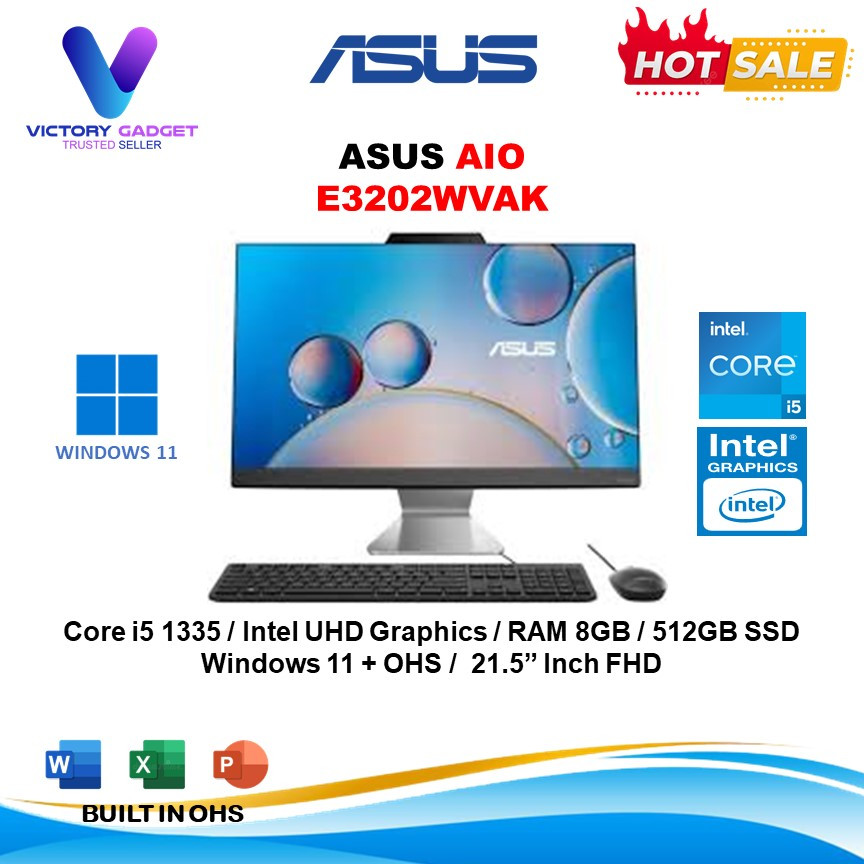 Jual ASUS AIO PC All In One E3202WVAK Core i5 1335 Ram 8GB 512GB W11 ...