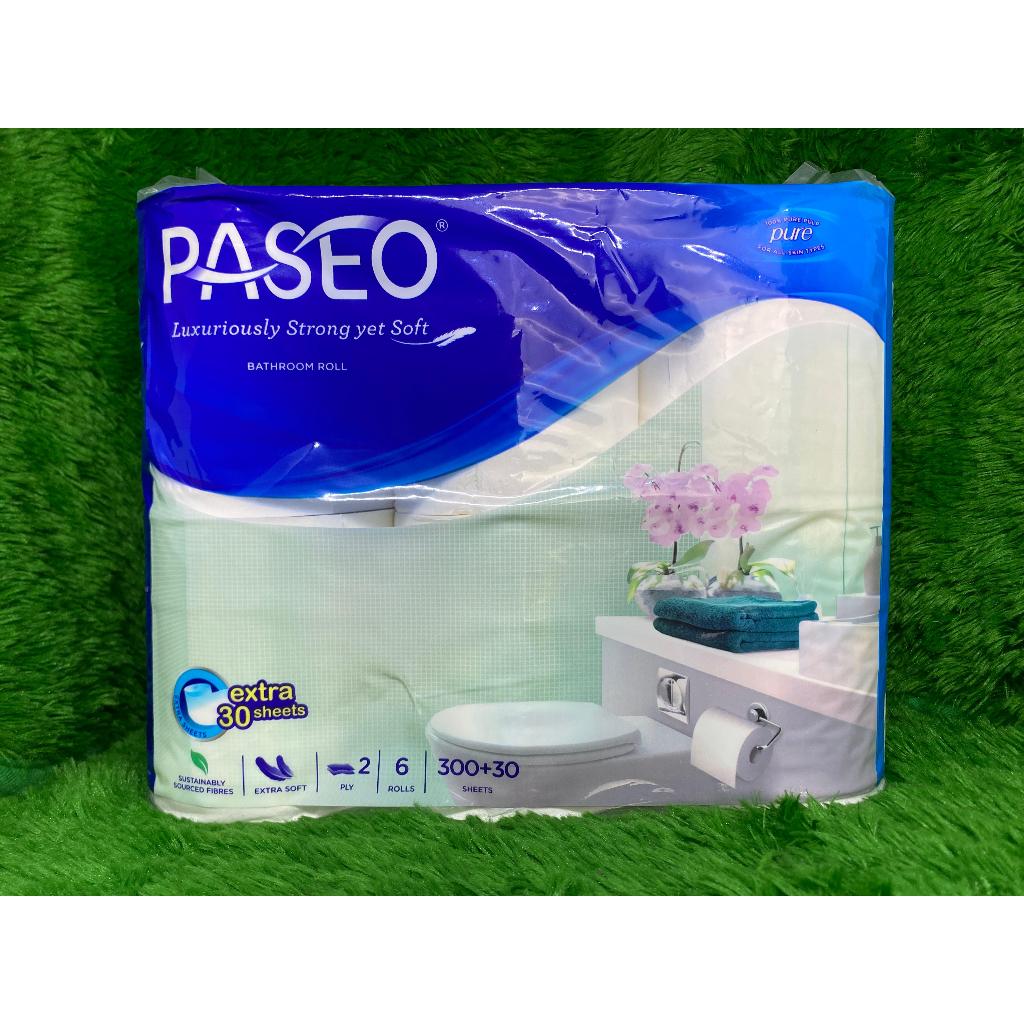 Jual Paseo luxuriously tissue Toilet 330 sheet 2 ply non emboss 6 ROLL ...
