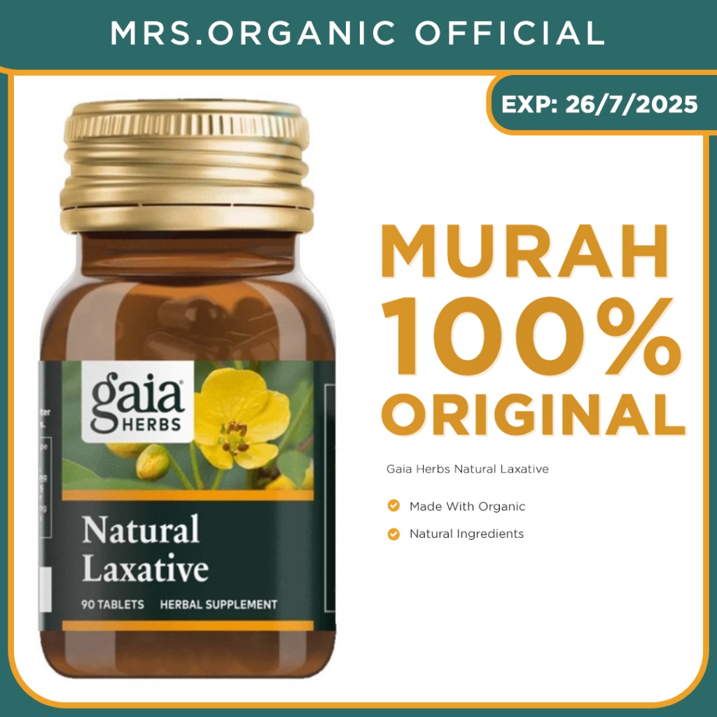 Jual GAIA HERBS Natural Laxative - enzim pencernaan konstipasi sembelit ...