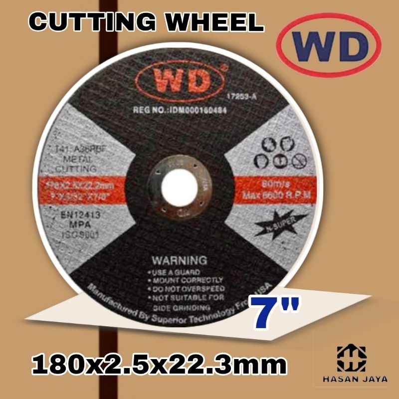 Jual Batu Gerinda WD Potong 7" Inch x 2.5mm | Shopee Indonesia