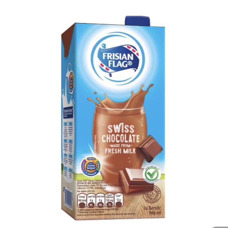 Jual Frisian Flag Susu UHT 946ml / Swiss Chocolate / Full Cream / Coconut Delight | Shopee Indonesia