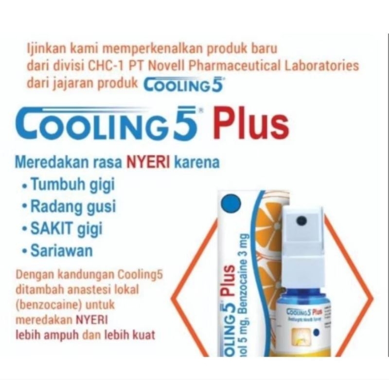 Jual Cooling 5 Plus spray sakit gigi sariawan | Shopee Indonesia