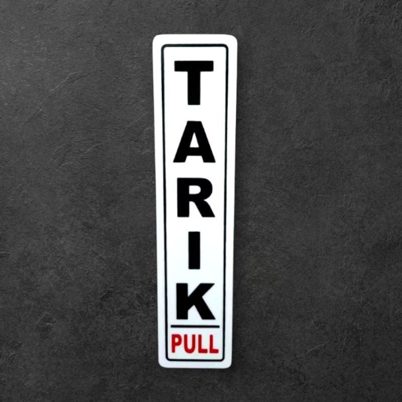 Jual Acrylic signage label tulisan TARIK - full akrilik 2mm | Shopee ...