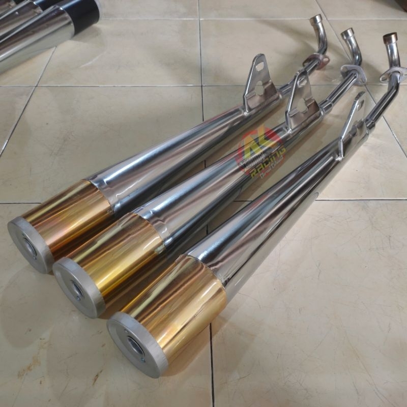 Jual Knalpot KLEPER GOLD Suara Pedes Kleper Untuk Motor GRAND C70 SUPRA LAMA SUPRA FIT VEGA ...