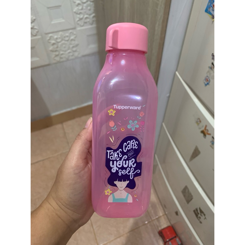 Jual 1 pcs eco bottle square 500 ml tupperware - Botol minum kotak ...