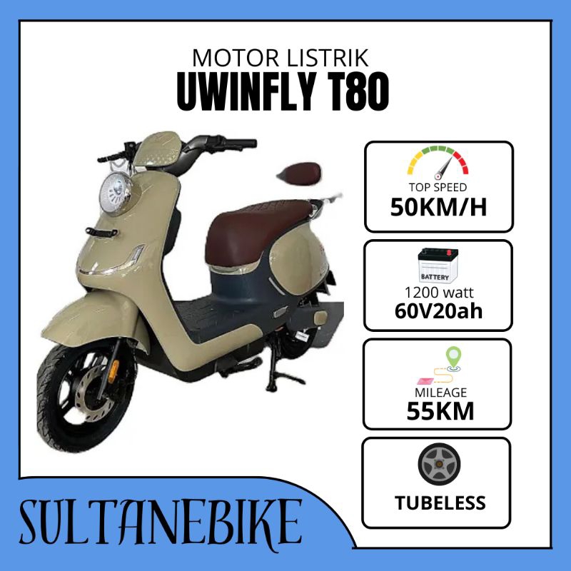 Jual Motor listrik Uwinfly T80 dinamo 1200 | Shopee Indonesia