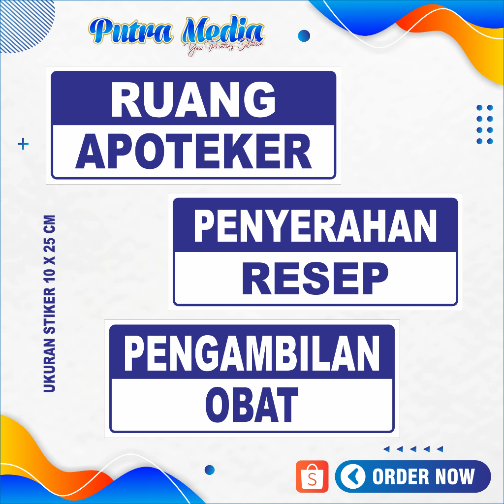 Jual STIKER APOTEK / RUANG TUNGGU / RUANG DOKTER / RESEP OBAT | Shopee ...
