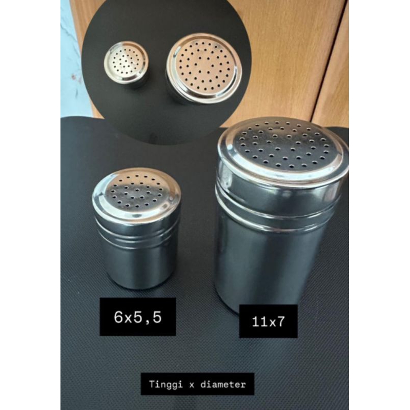 Jual Pepper Salt Chocolate Powder Shaker / Tempat Wadah Lada Bubuk ...