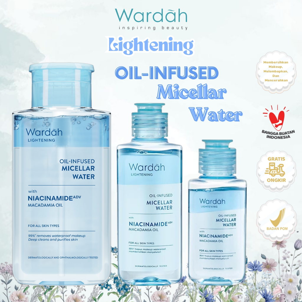 Jual Wardah Lightening Oil-Infused Micellar Water | Shopee Indonesia