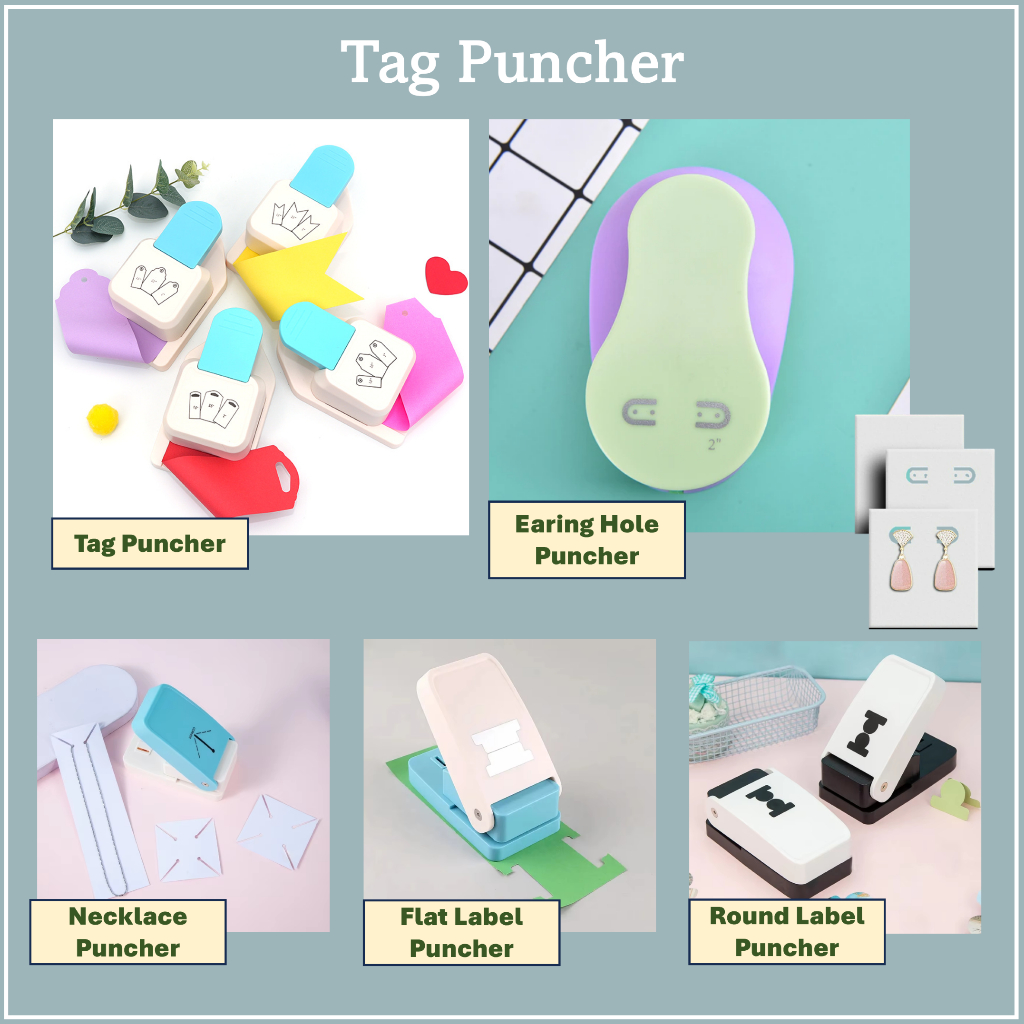 Jual Bayluna | Tag Puncher Bookmark Embossing Gift Hang Tag Paper Punch ...