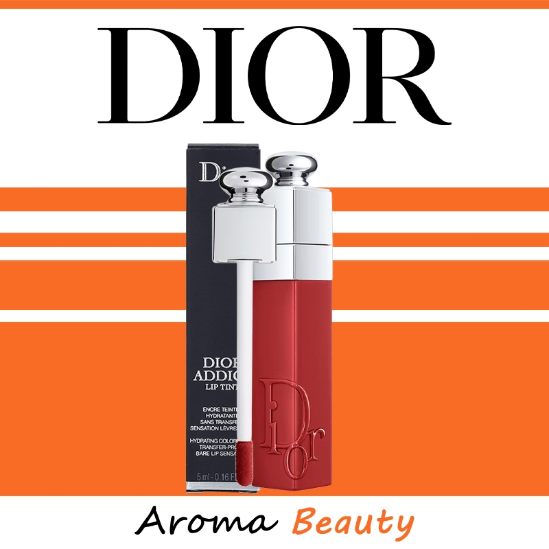 Jual Dior Addict Lip Tint New formula Lip tattoo 251 351 421 541 651 771 with box 5ML | Shopee ...