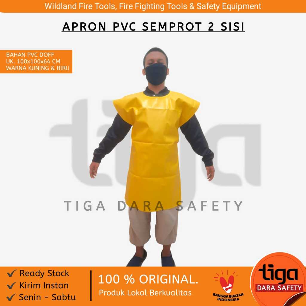 Jual Apron Semprot Ponco PVC Anti Air dan Anti Cairan Kimia Warna ...