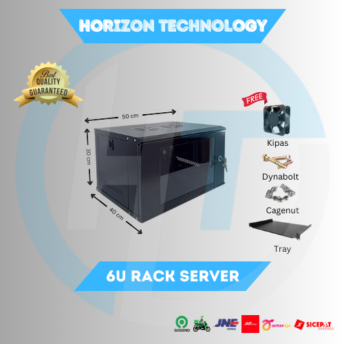 Jual Sinorack Wall Mounted / Rak Server 6U Dual Fan (530X400X300mm ...