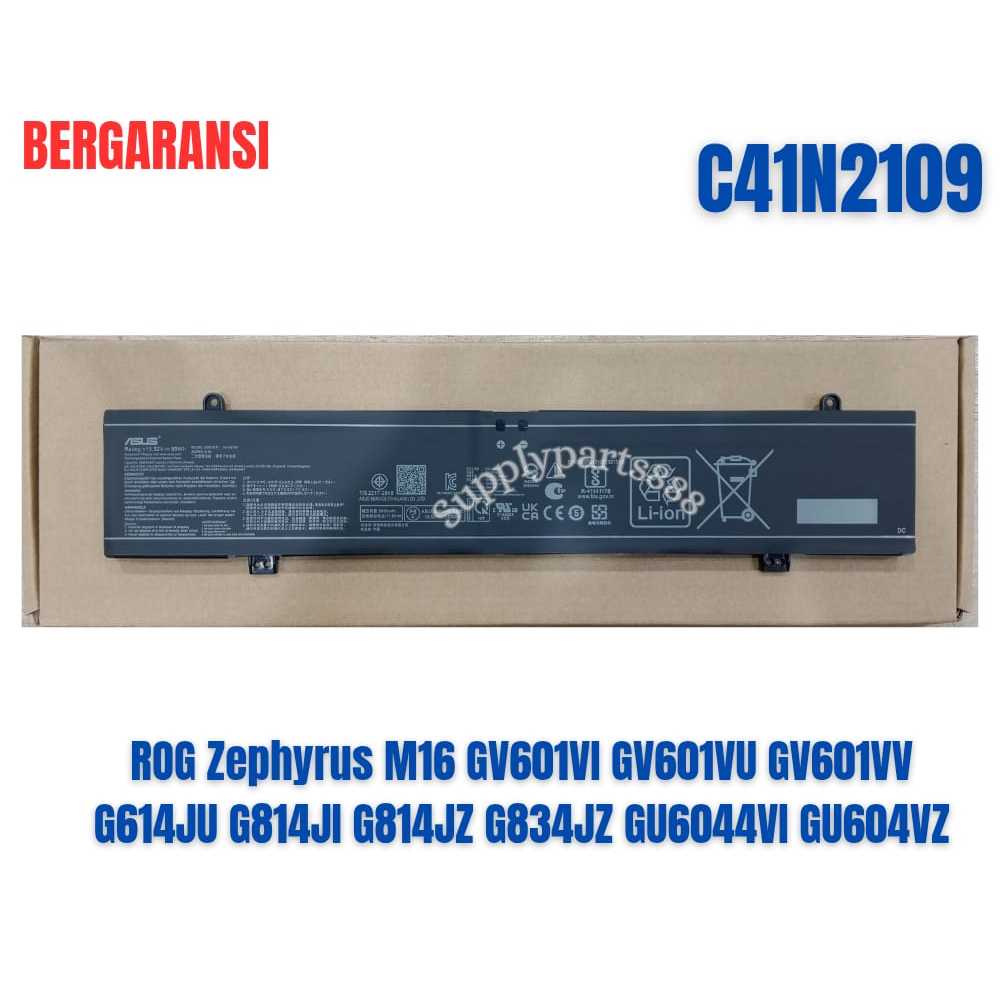 Jual ASUS BATTERY ROG STRIX G18 G634 ROG G16 G614JI G614JV G814JV ...