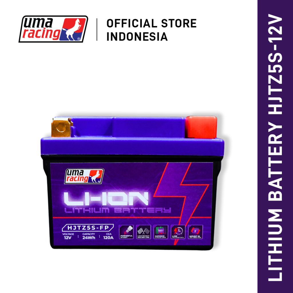 Jual UMA RACING - LITHIUM BATTERY / ACCU / AKI | Shopee Indonesia