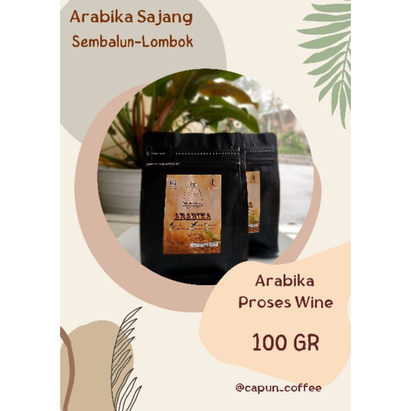 Jual Kopi bubuk Arabika Sajang Sembalun-Lombok Proses Wine 100 GR ...