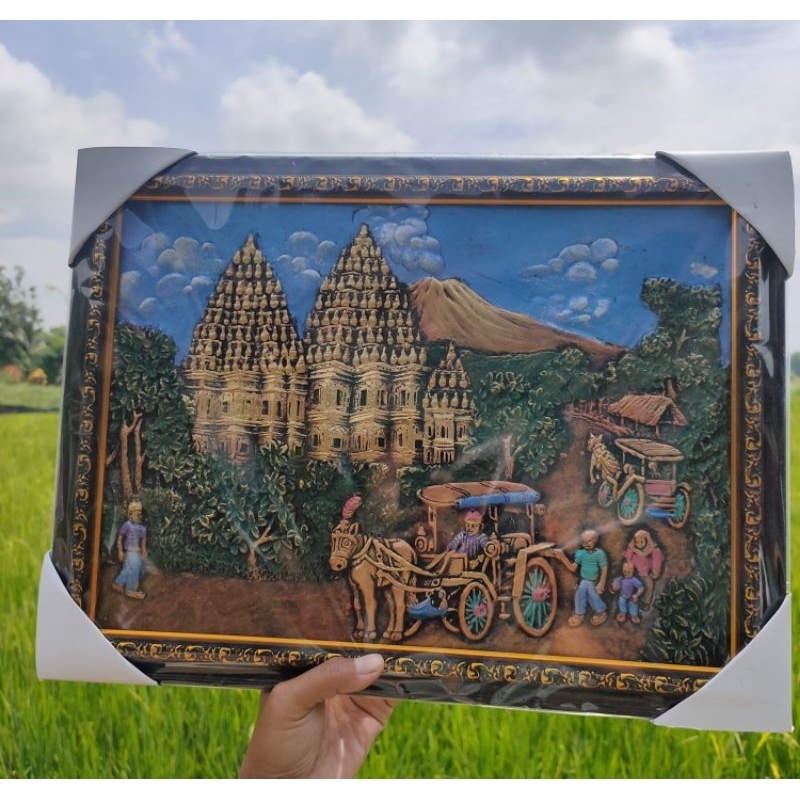 Jual LUKISAN TIMBUL RILIEF CANDI PRAMBANAN - LUKISAN 3D - PAJANGAN ...