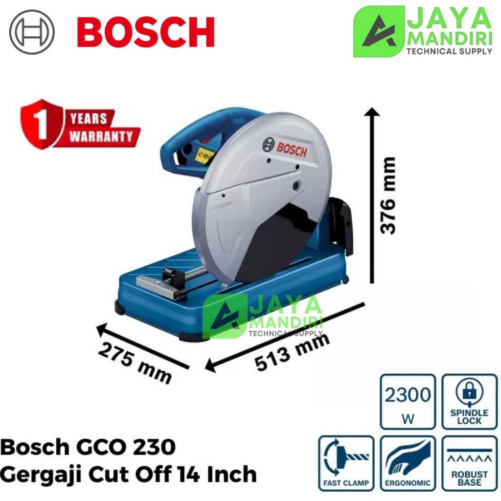 Jual BOSCH GCO 230 Mesin Potong Besi 14 Inch BOSCH Cut off Machine ...
