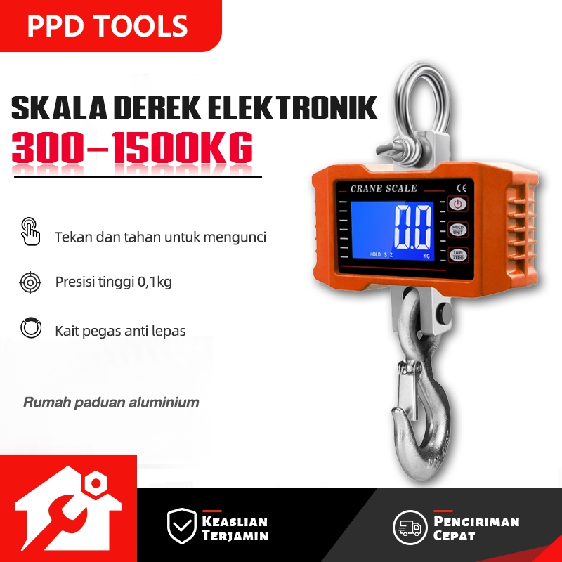 Jual PPD Timbangan Derek Elektronik 300/500/1000/1500kg Timbangan Elektronik Timbangan Kait 1,5t ...