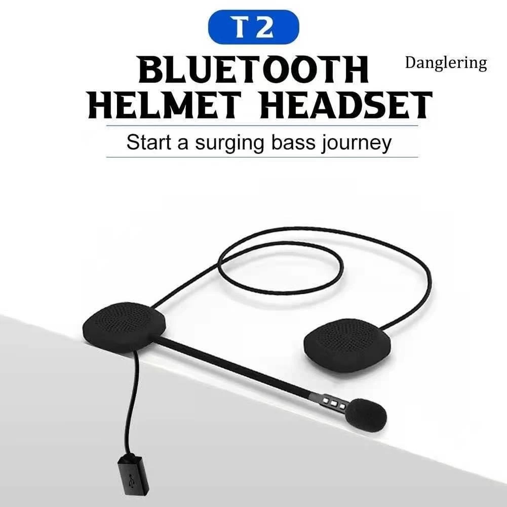 Jual Intercom Headset Helm Bluetooth T2 Motorcyle Helmet Bluetooth 5.0 ...