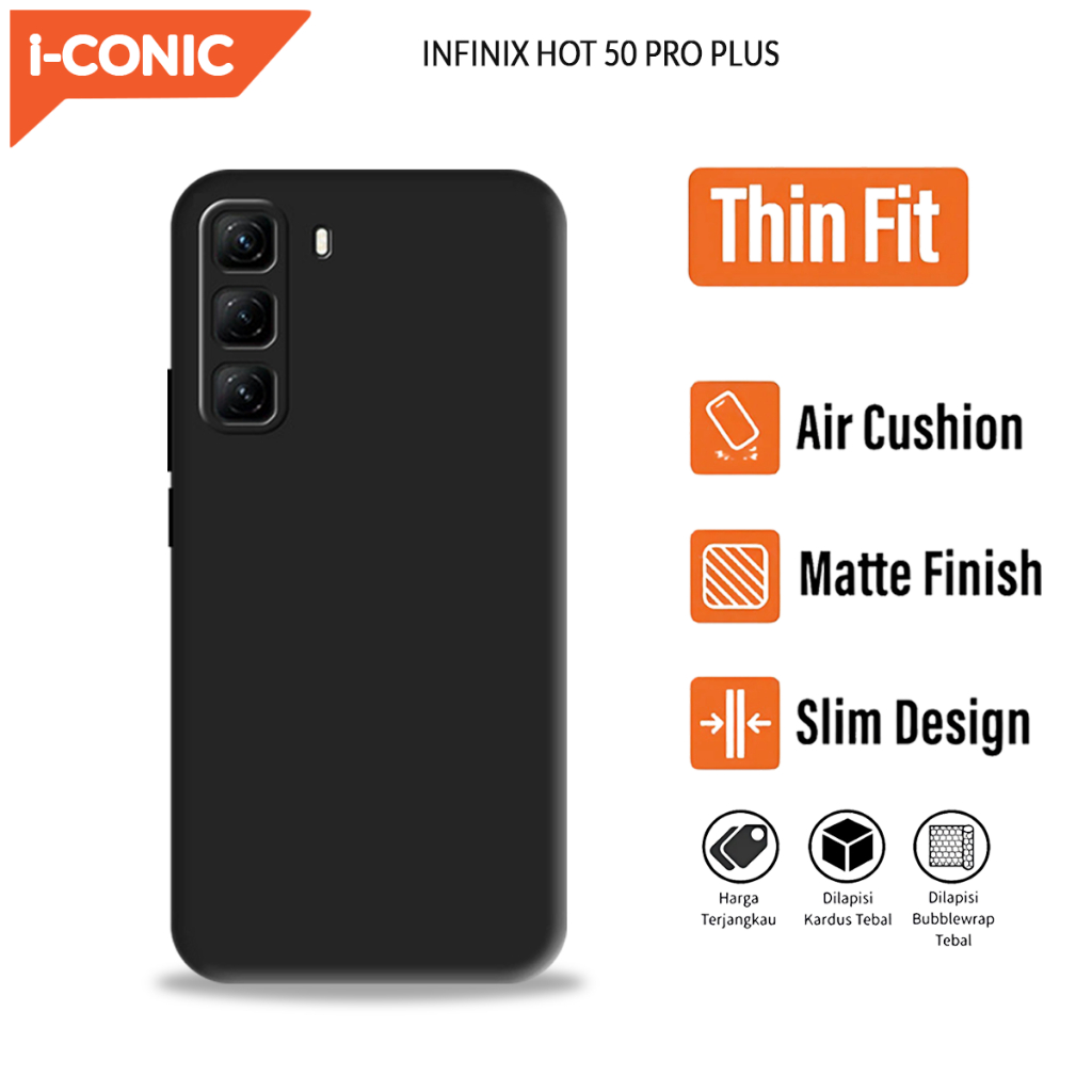 Jual Case Infinix Hot 50 Pro Plus Casing Ultra Slim Black Matte Premium ...