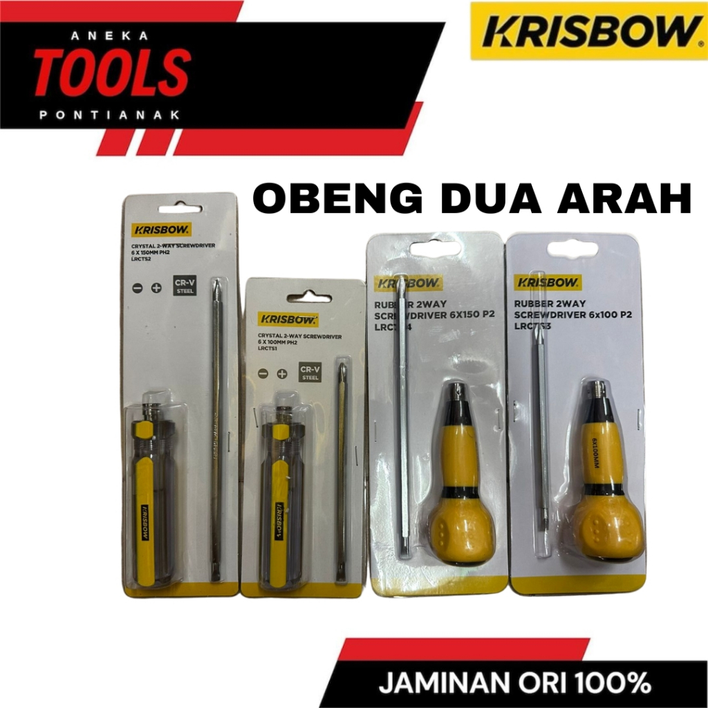 Jual Krisbow Screwdriver Obeng 2 Arah | Shopee Indonesia