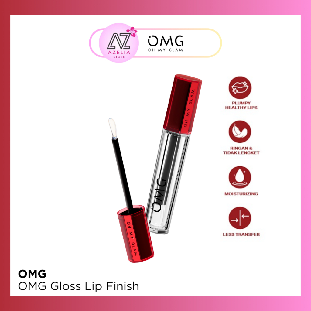 Jual OMG Gloss Lip Finish Lip Cream Vinyl Oh My Glam | Shopee Indonesia