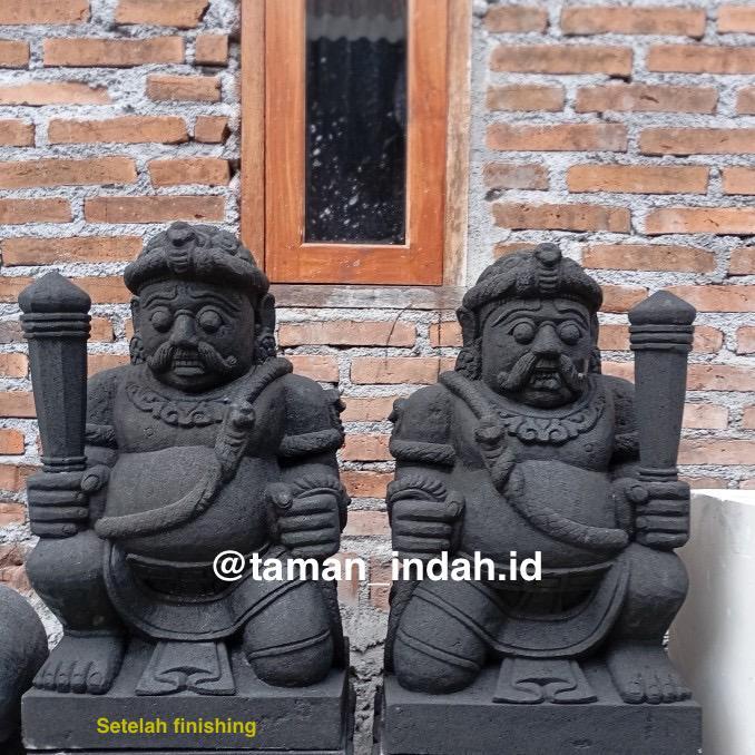 Jual SEPASANG PATUNG GUPALA BATU LAVA Tinggi 100cm (FREE ONGKIR ...