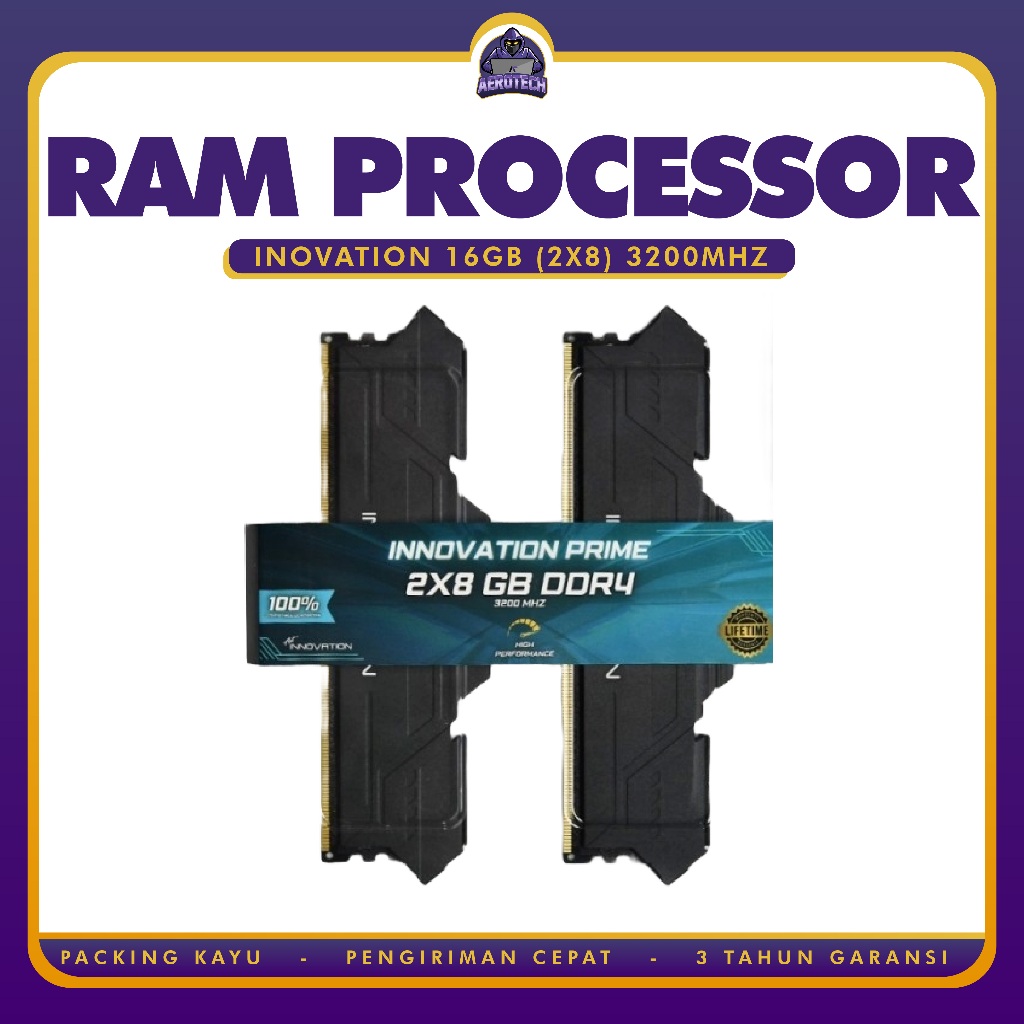 Jual RAM MEMORY INNOVATION DDR4 16 GB (2X8) 3200 MHZ TERMURAH | Shopee ...
