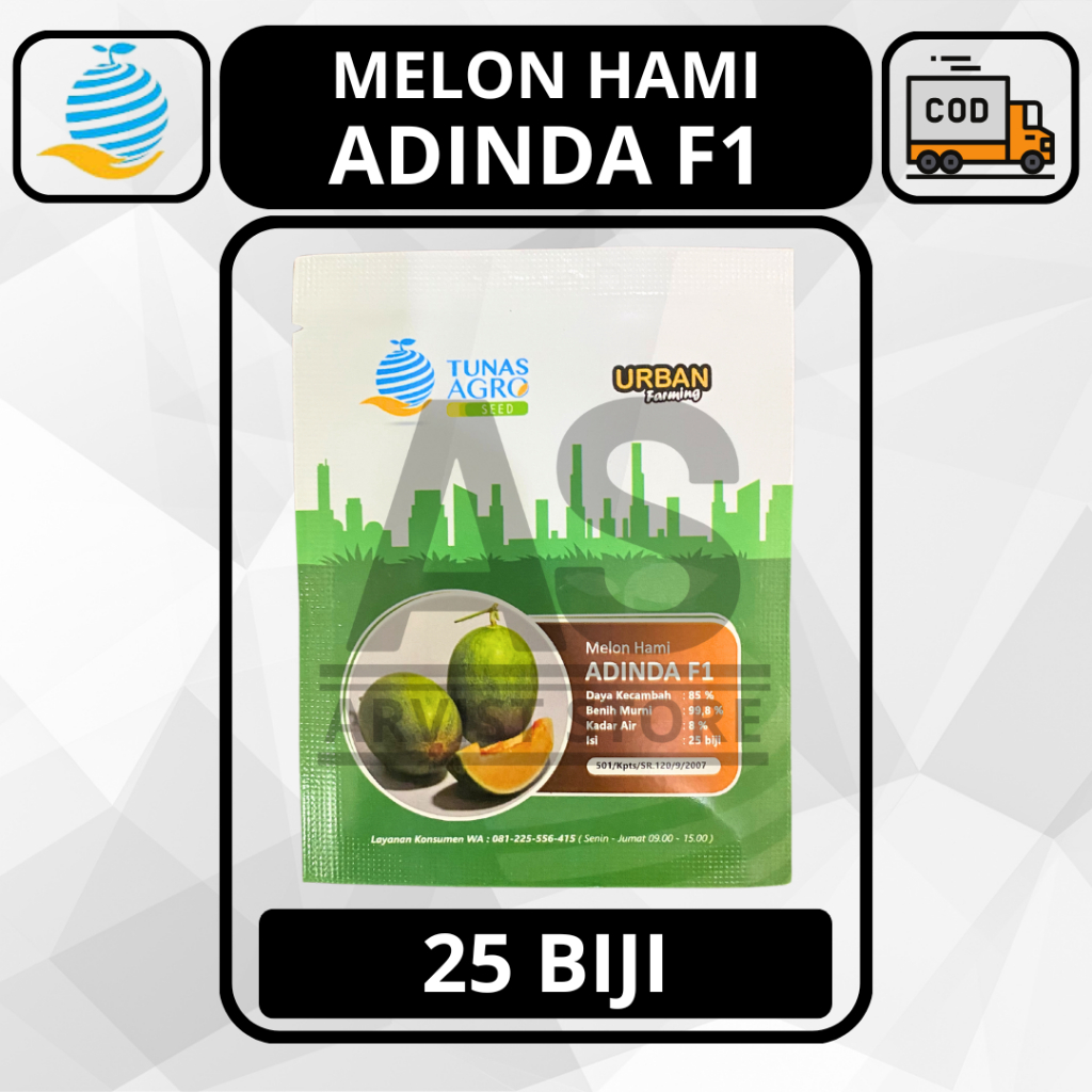 Jual Benih Melon Hami ADINDA F1 Tunas Agro 25 Biji Kemasan Urban ...