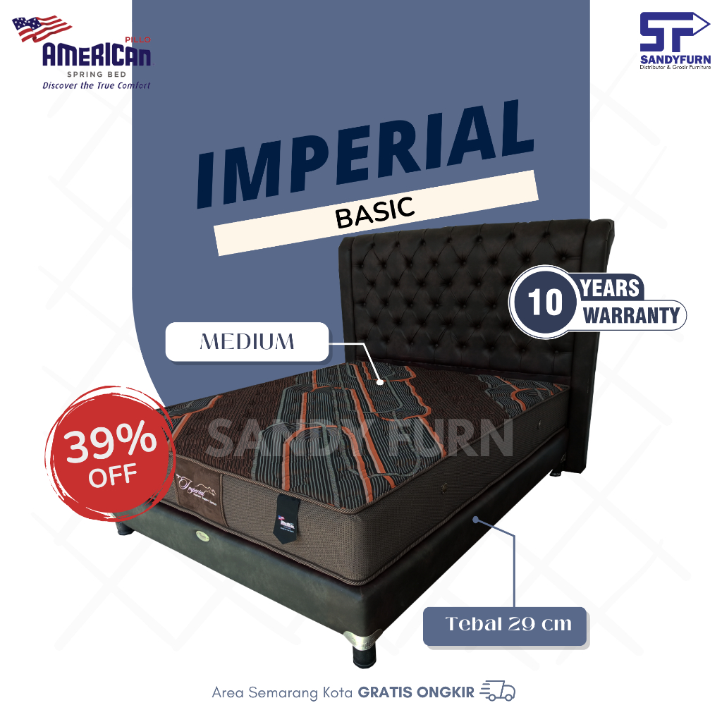 Jual American Pillo - Imperial - Springbed Only - Full Set (Spring bed ...