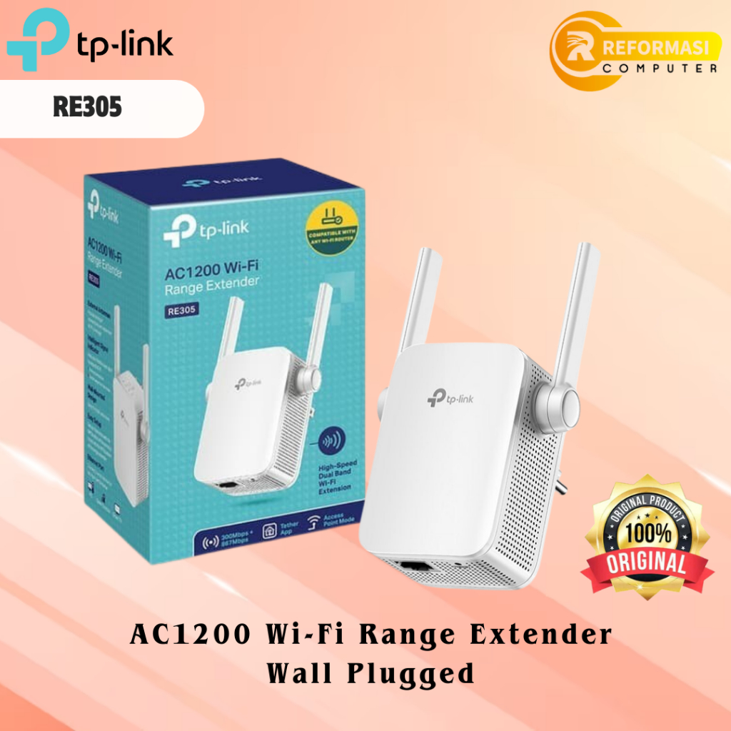 Jual TP-Link RE305 AC1200 Wi-Fi Range Extender, Wall Plugged | Shopee ...