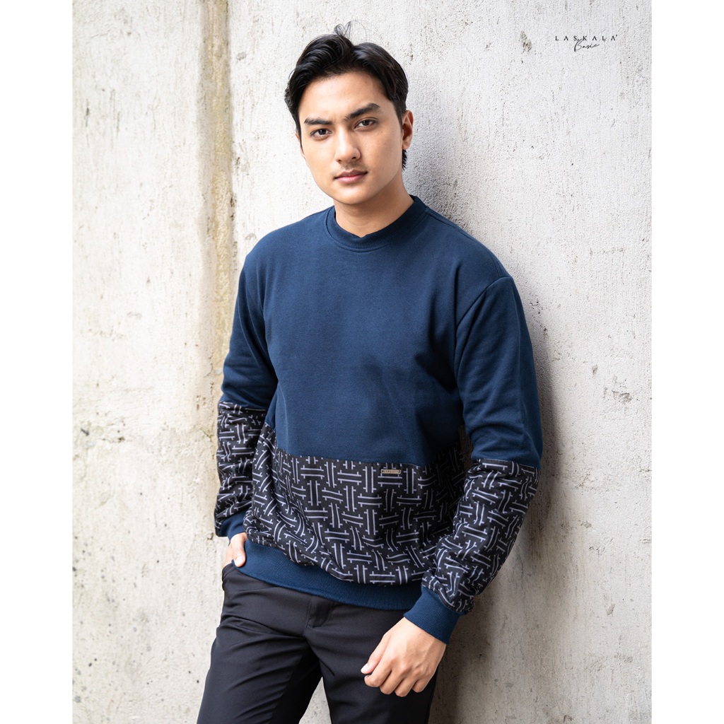 Jual HAILUK Rote Sweater Batik Premium Pria Lengan Panjang | Shopee ...