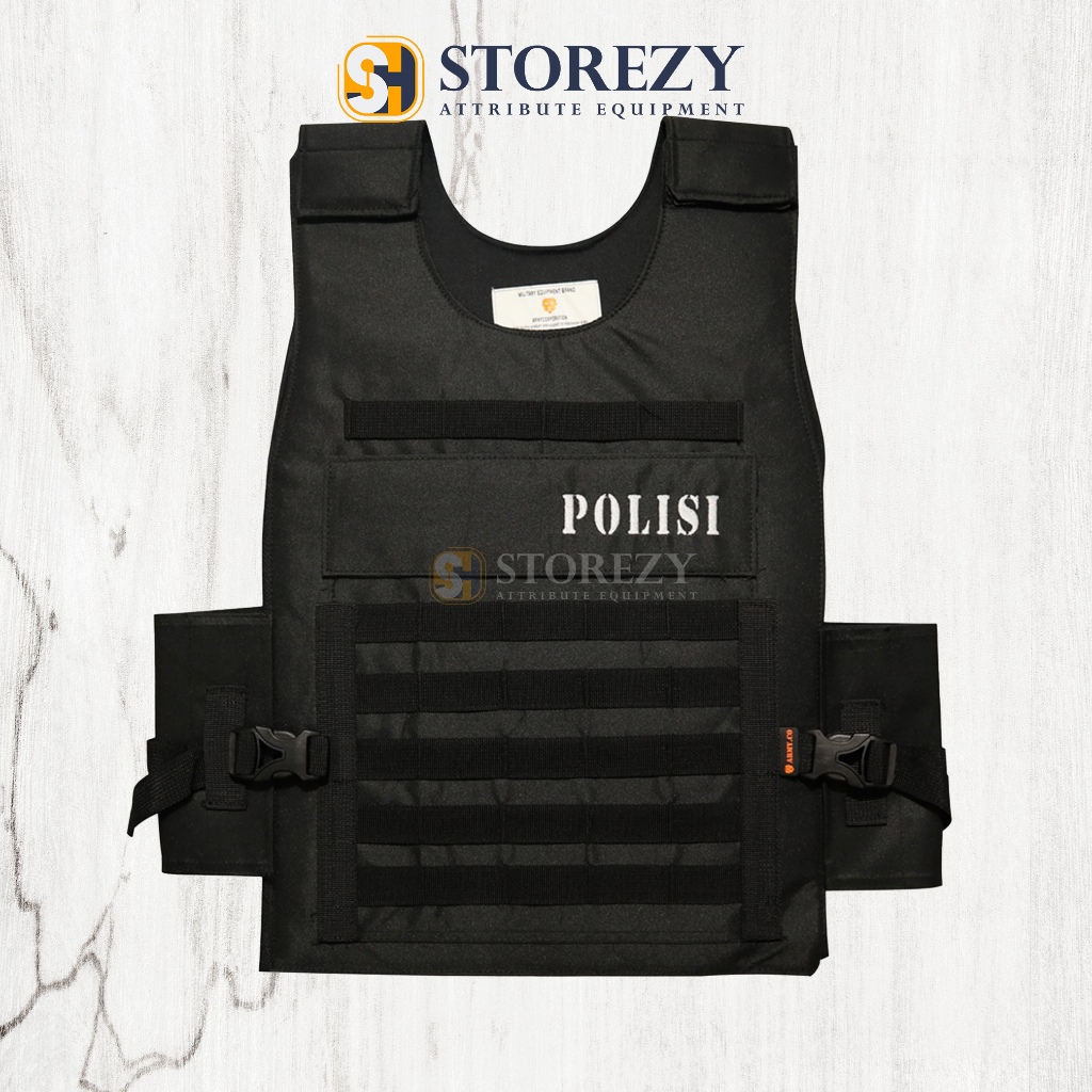 Jual Rompi Polisi / Rompi Motor / Rompi Bodyvest Anti Angin Premium ...