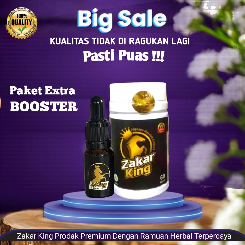 Jual Paket Hemat Zakar King isi 60 Kapsul Dan Zakar King Oles 100% Original Herbal Premium ...
