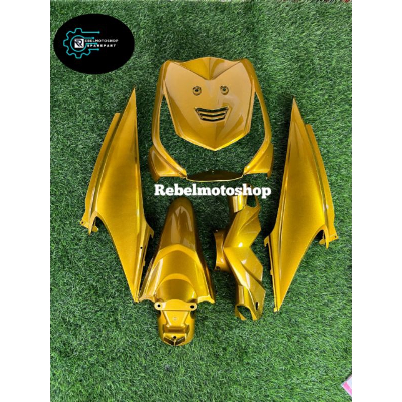 Jual Cover full body balus Honda beat karbu warna emas gold | Shopee ...