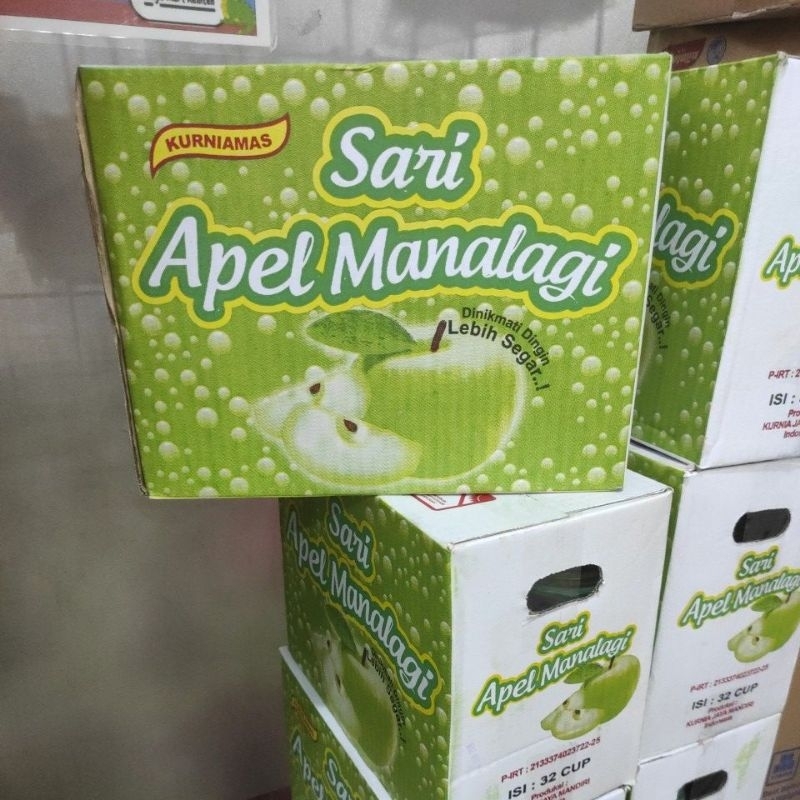 Jual SARI APEL MANALAGI ISI 32CUP 1KTN | Shopee Indonesia