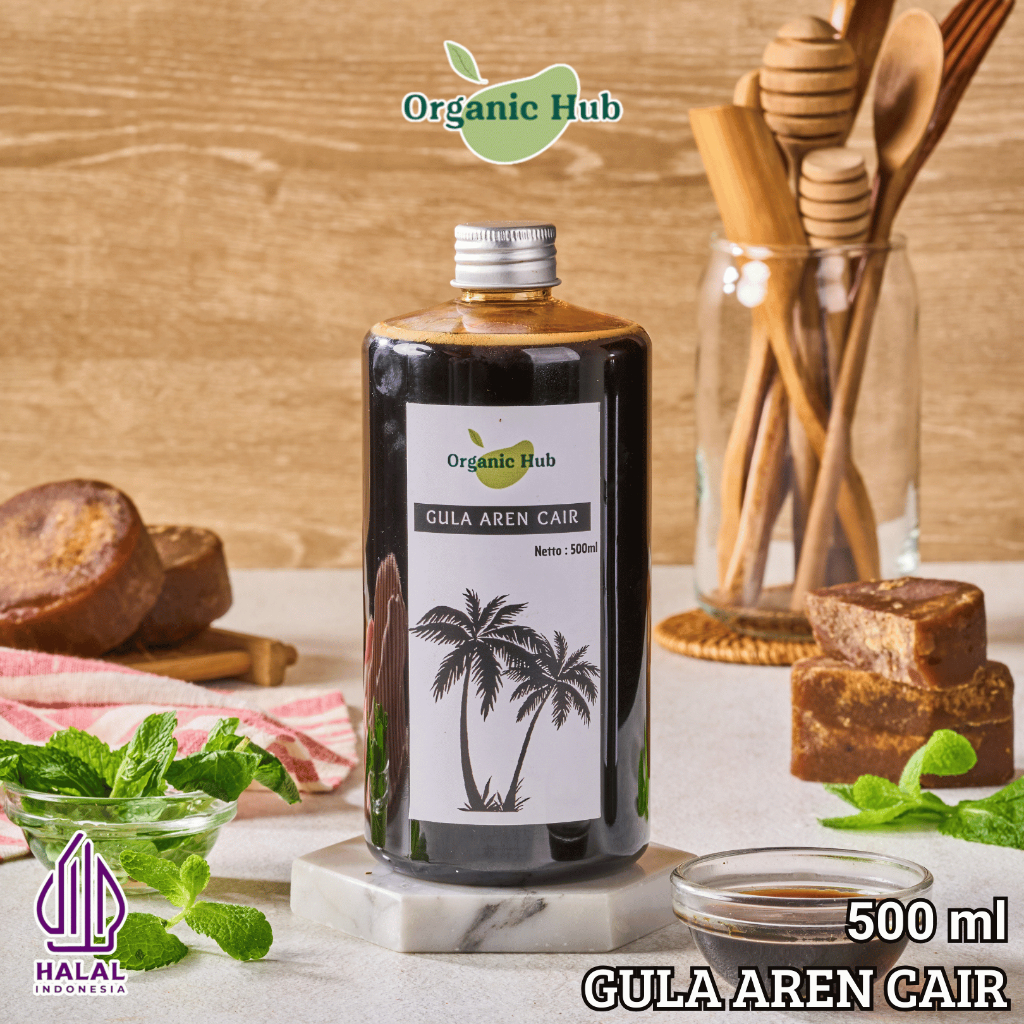 Jual Organic Hub Gula Aren Cair Original Premium Quality Organik Liquid ...