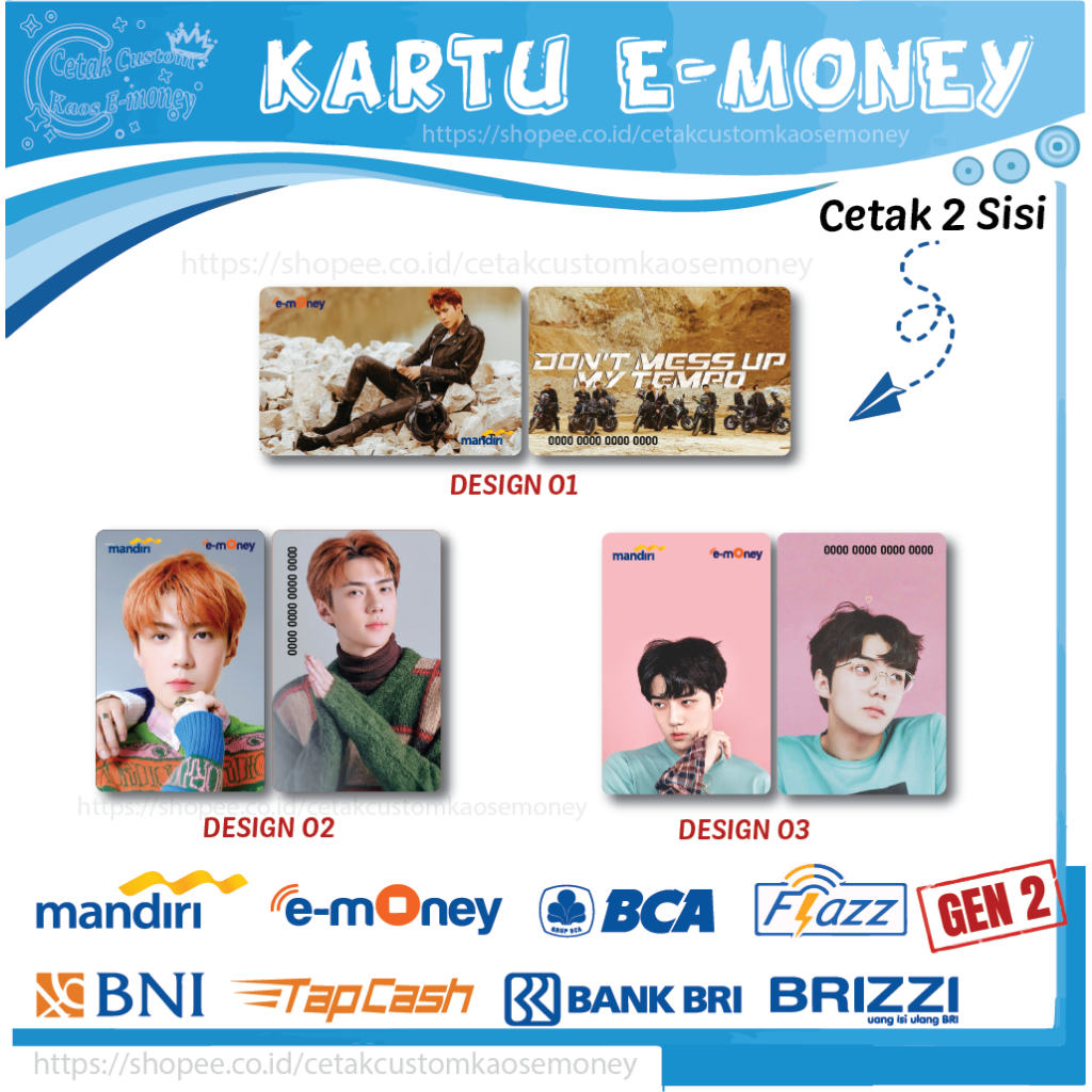 Jual KARTU EMONEY ETOLL SEHUN EXO KPOP KOREA MANDIRI EMONEY BNI TAPCASH ...