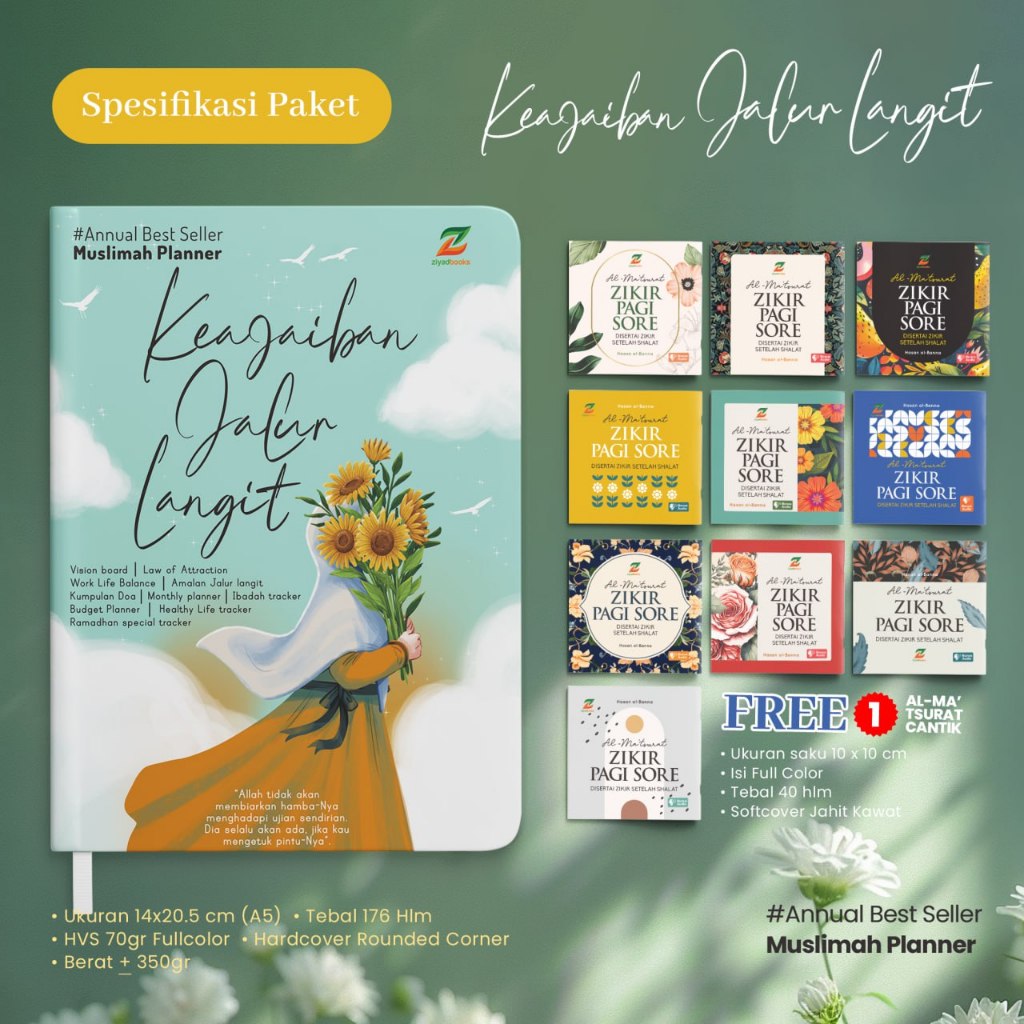 Jual Muslimah Planner Keajaiban Jalur Langit - Buku Journal FREE Zikir ...