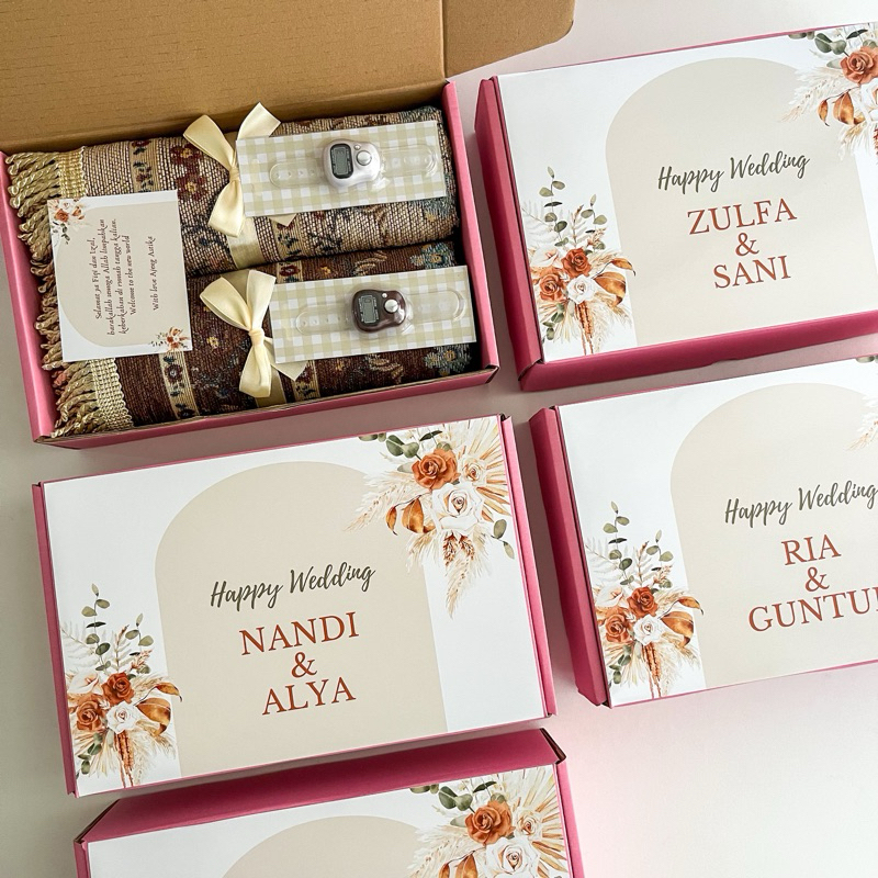 Jual Kado Pernikahan Kado Wedding Kado Nikah Hampers Sajadah Couple ...