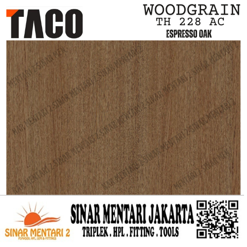 Jual TACO HPL WOODGRAIN TH 228 AC ESPRESSO AOK | Shopee Indonesia