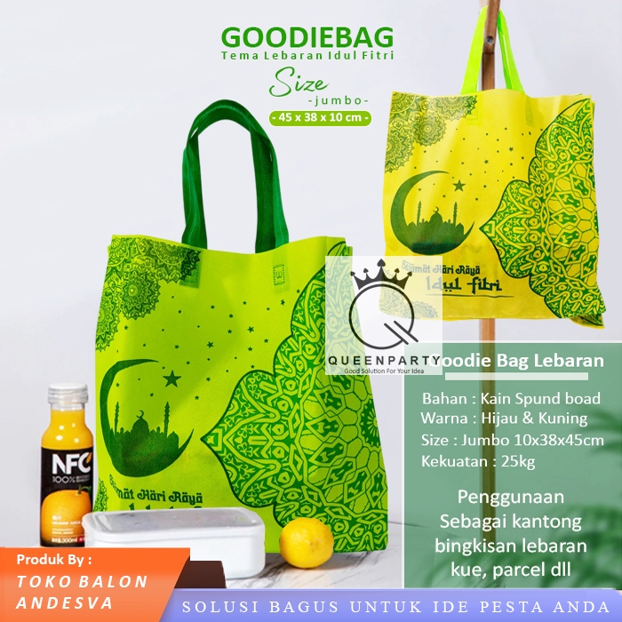 Jual goodie bag idul fitri JUMBO isi 12 / tas souvenir lebaran / tas ...