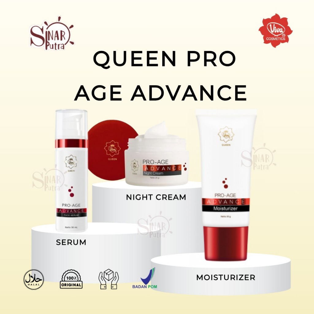 Jual Viva Queen Pro Age Advance [Kemasan Merah Putih] - Face Serum ...