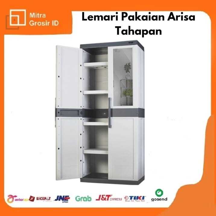 Jual LEMARI PAKAIAN ARISA TAHAPAN CA-202 / LEMARI PLASTIK ARISA SERBAGUNA CA-202 | Shopee Indonesia
