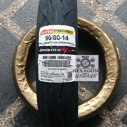 Jual Ban Motor Aspira Premio 90/80-14 Sportivo RS01 Tubeless Ring14 Soft Compound | Shopee Indonesia