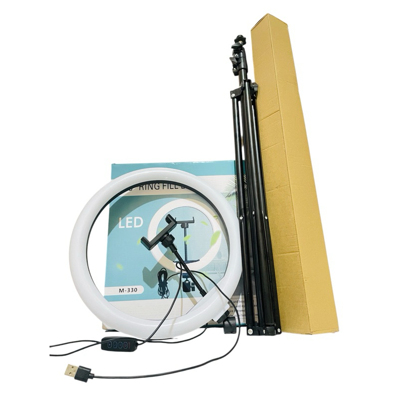 Jual RINGLIGHT + TRIPOD TINGGI 2METER LED BESAR 30 CM VLOG LIVE TIKTOK ...
