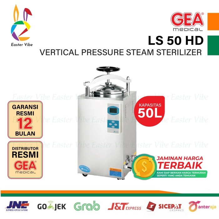 Jual GEA LS 50 HD AUTOCLAVE ALAT STERIL LS-50HD VERTICAL PRESSURE STEAM ...
