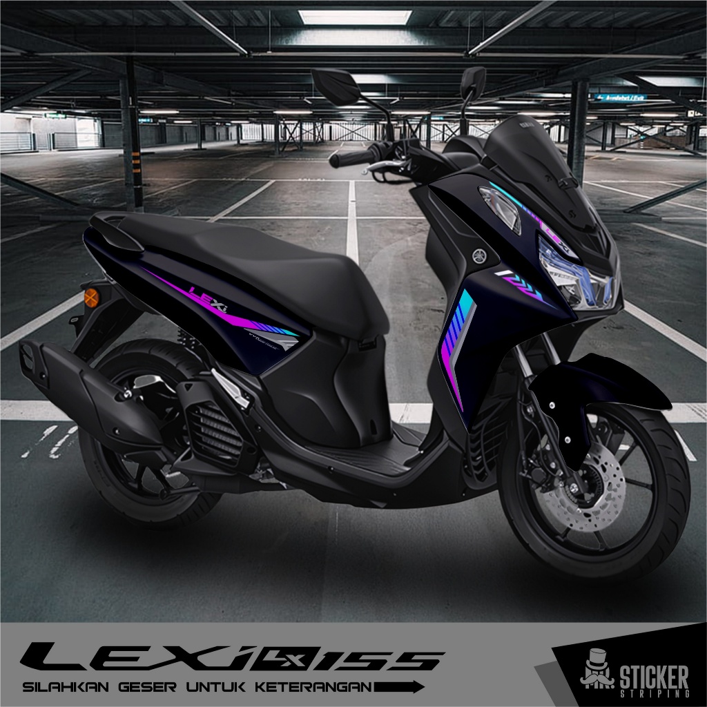 Jual Striping Variasi Lexi LX 155 UV Transparan Stiker Less Custom ...