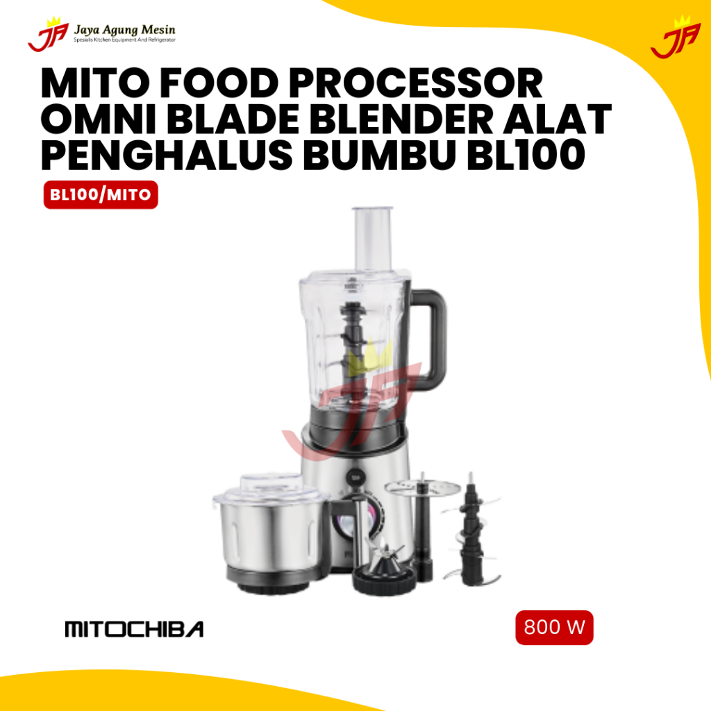 Jual MITO Food Processor Omni Blade Blender Alat Penghalus Bumbu BL100 ...